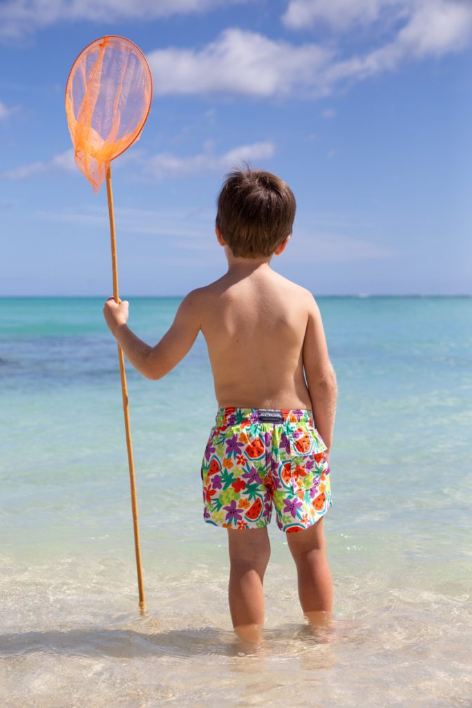 KIDS SWIMWEAR CLASSIC Stars Coral - Aqua Swimwear
