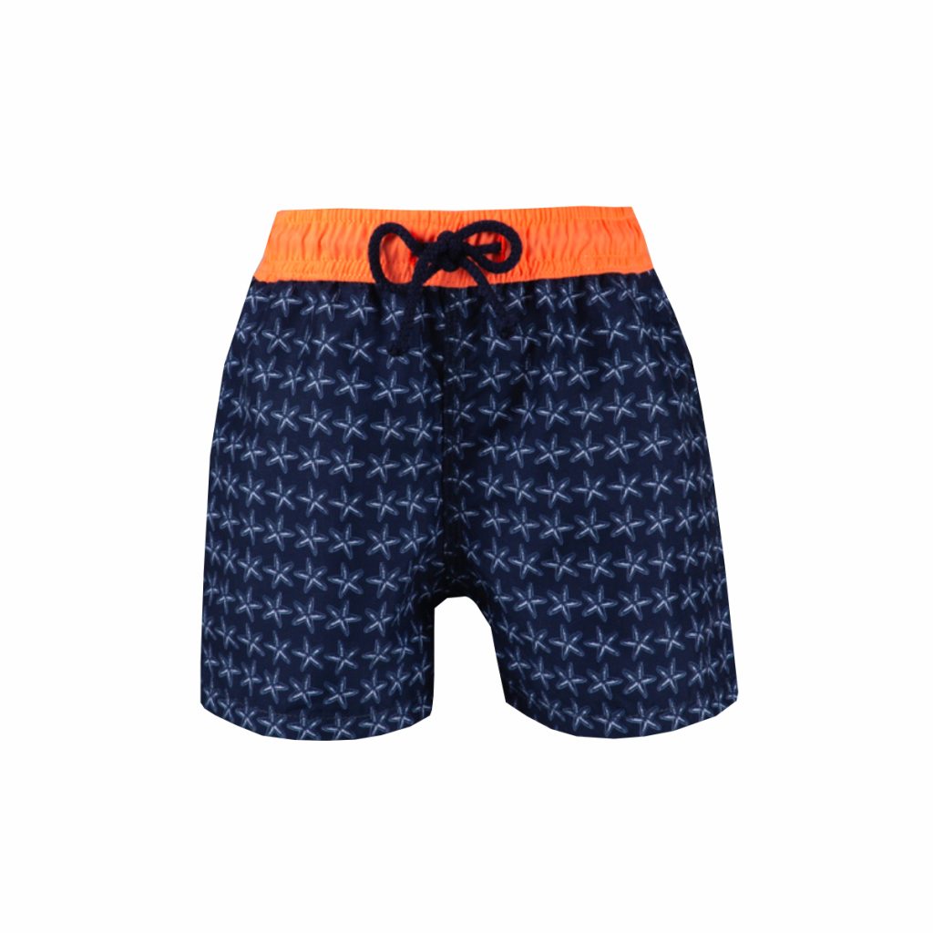KIDS SWIMWEAR CLASSIC Stars navy orange - Aqua Swimwear