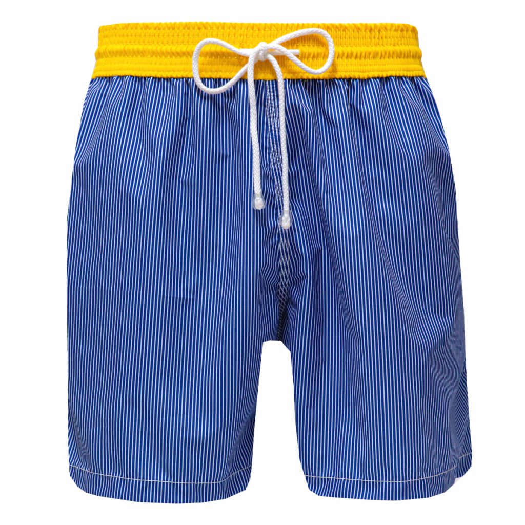 MEN SWIMWEAR CLASSIC Stripe blue yellow - Aqua Swimwear