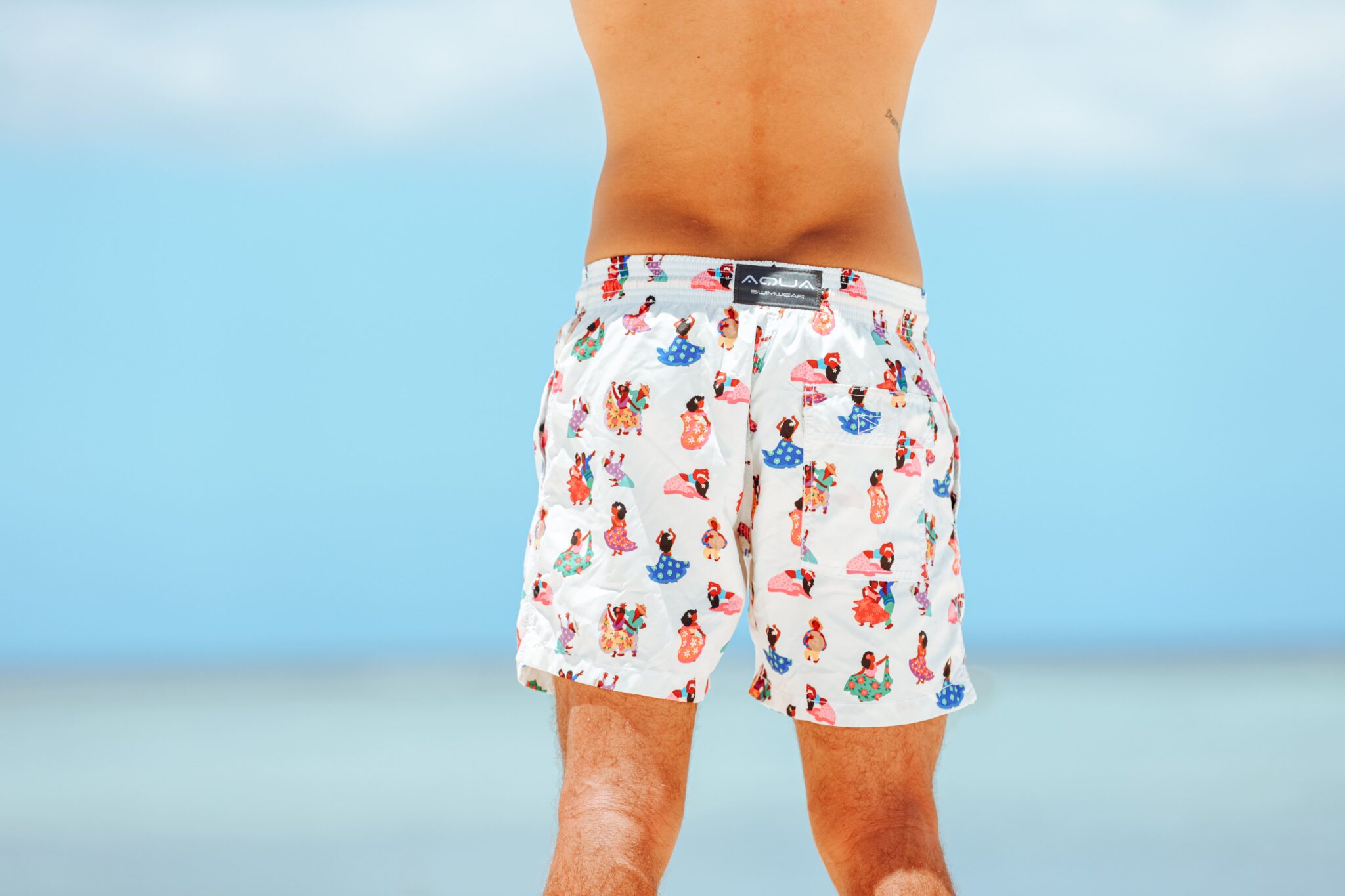MEN SWIMWEAR LOCAL Dodo tropical - Aqua Swimwear