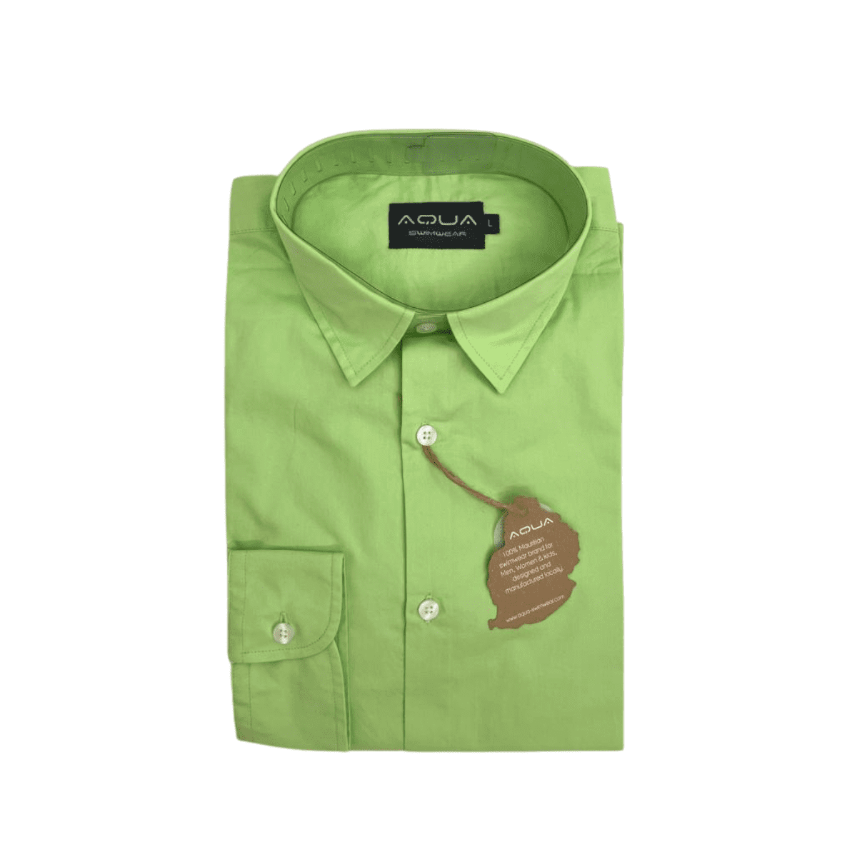MEN SHIRTS CLASSIC COTTON Lime - Aqua Swimwear