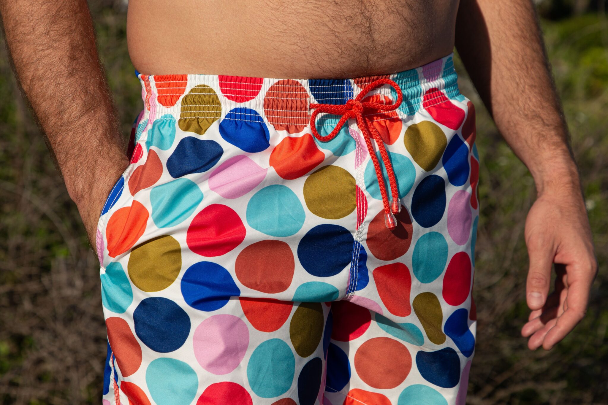 MEN SWIMWEAR CLASSIC Pineapple Grey Blue - Aqua Swimwear