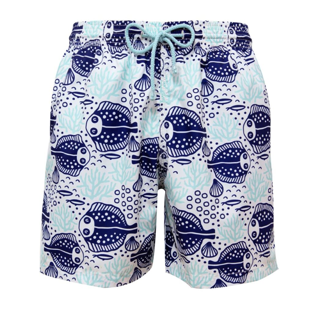 MEN SWIMWEAR SAVE Fish Navy Blue - Aqua Swimwear