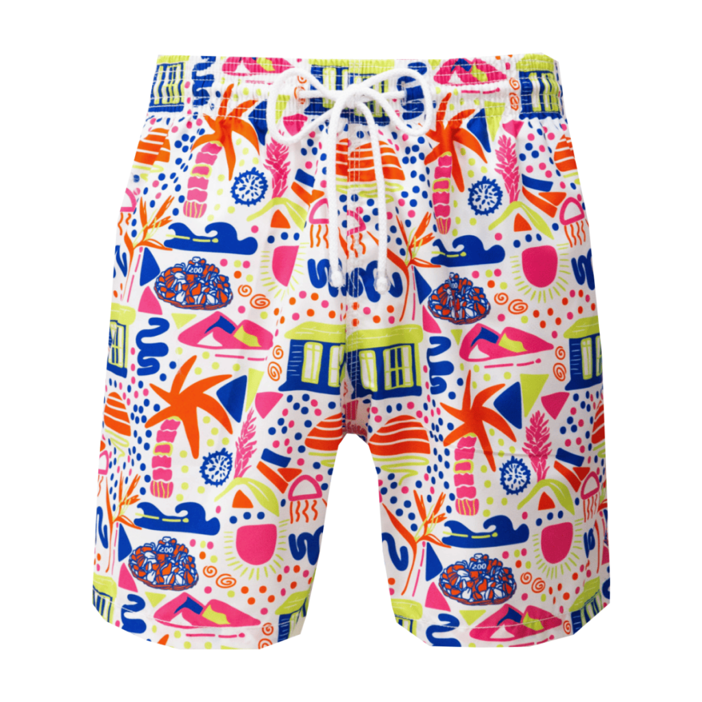 MEN SWIMWEAR LOCAL Moris Color Block - Aqua Swimwear